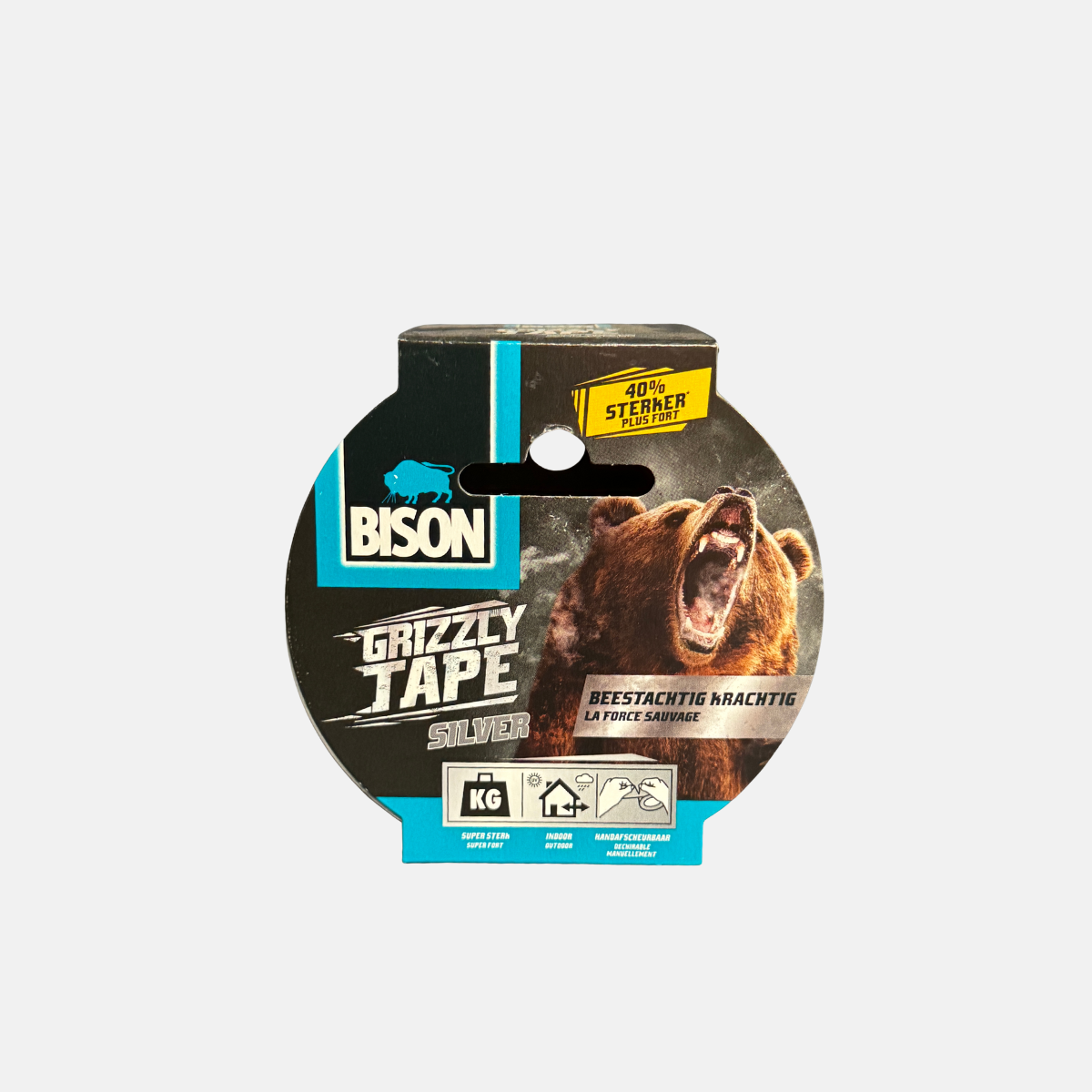 GRIZZLY ADHESIF ARGENT - RL 10m - ETS Aming